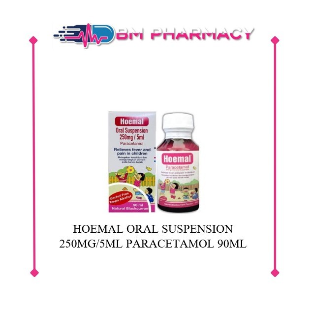 HOEMAL PARACETAMOL 250MG/5ML ORAL SUSPENSION 90ML | Shopee Malaysia