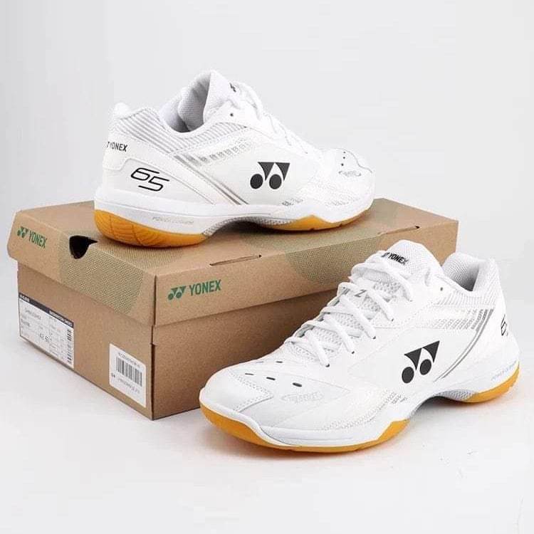 NEW YONEX 65Z WHITE BADMINTON SHOES 100% original FREE T-SHIRT YONEX ...