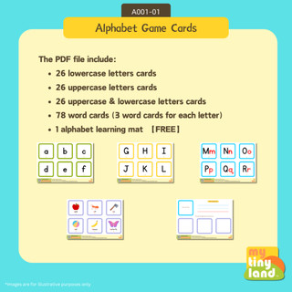 【PDF/Softcopy】A001-01 Alphabet Game Cards|English|A to Z|Preschool ...