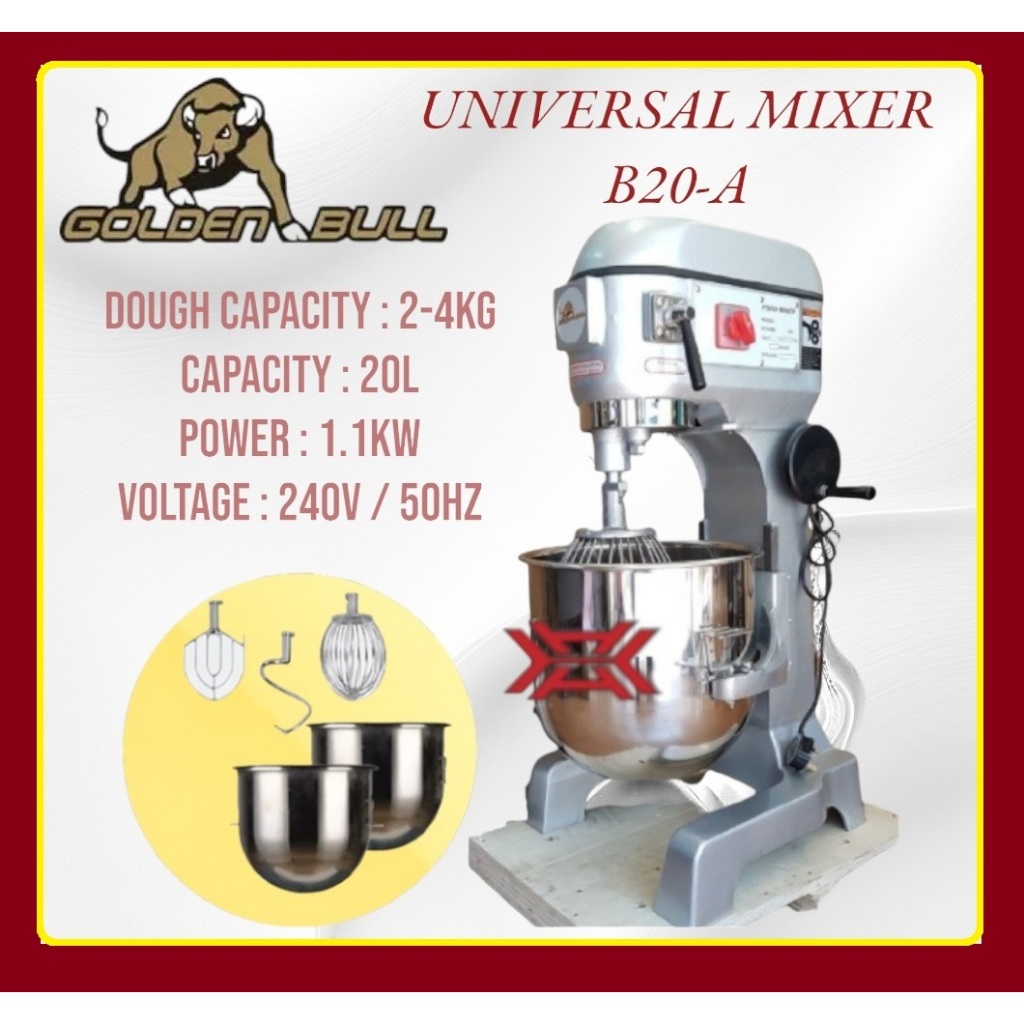 UNIVERSAL STAND MIXER / DOUGH MIXER B20-A C/W STD ACCS / MESIN ULI ...