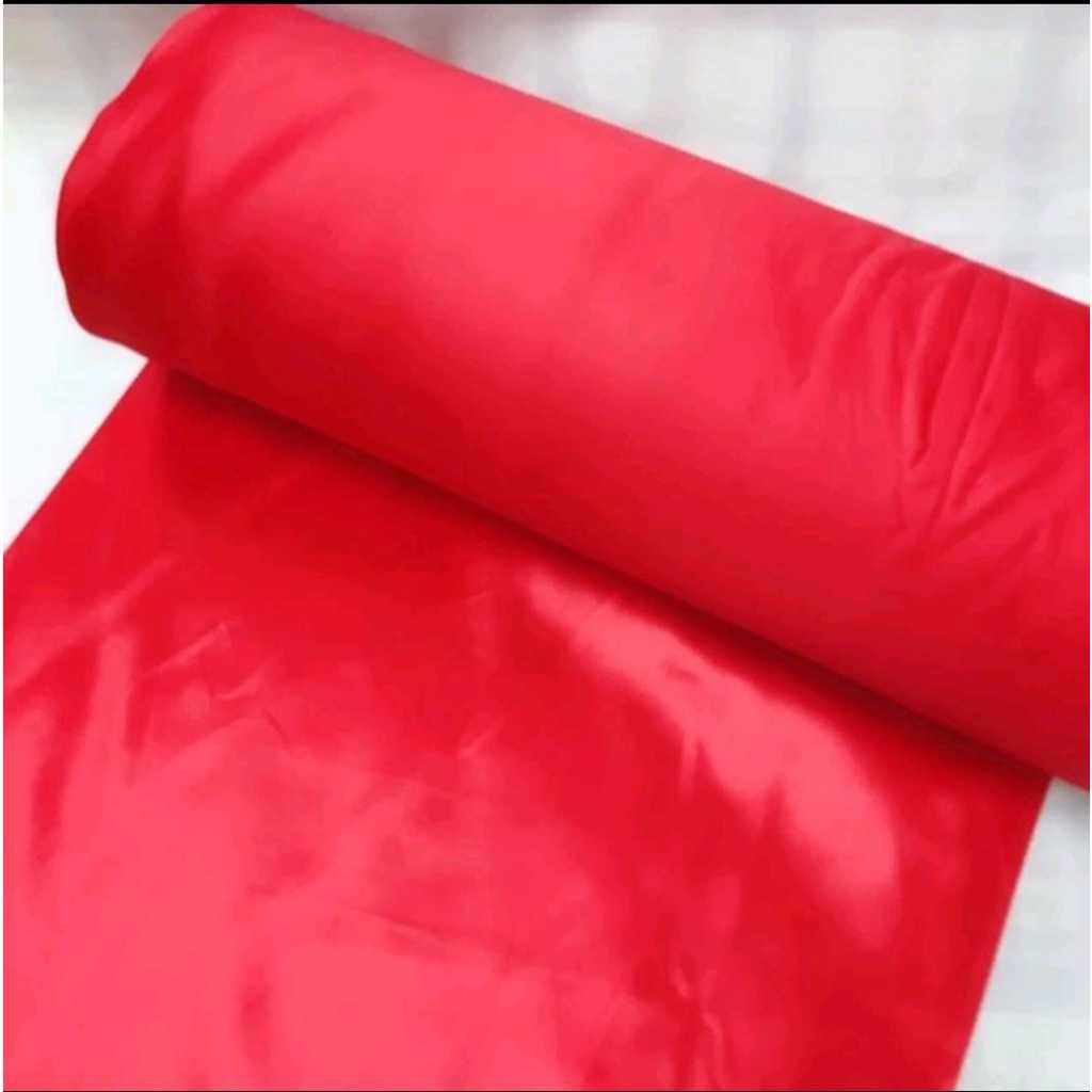 Red Satin Cloth 红绸缎布（1Meter) | Shopee Malaysia