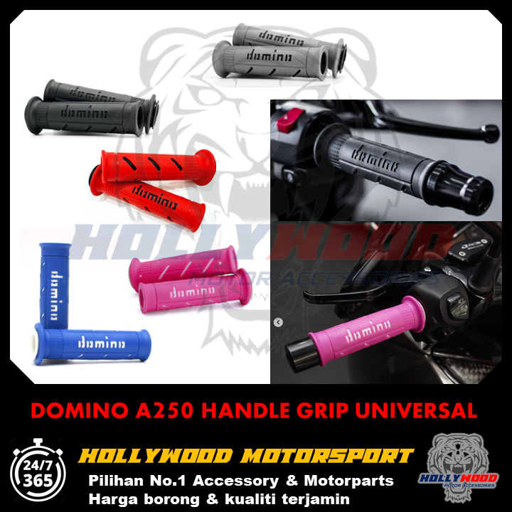 DOMINO HANDLE GRIP UNIVERSAL MOTORCYCLE RUBBER PREMIUM IMPORT QUALITY ...