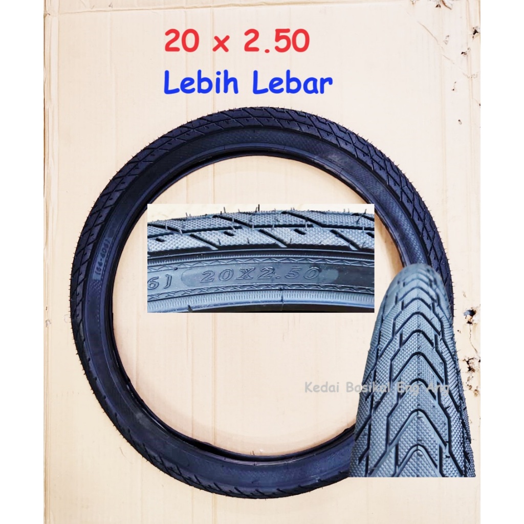 20"x 2.5 20 x 2.5 Tayar luar basikal BMX dan tayar lebar. | Shopee Malaysia