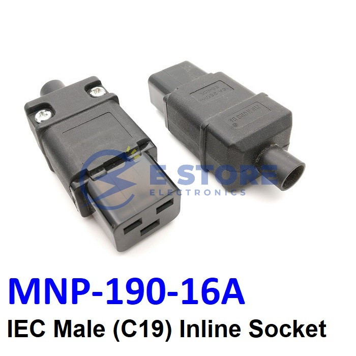 IEC Male (C19) Inline Socket - MNP-190-16A | Shopee Malaysia