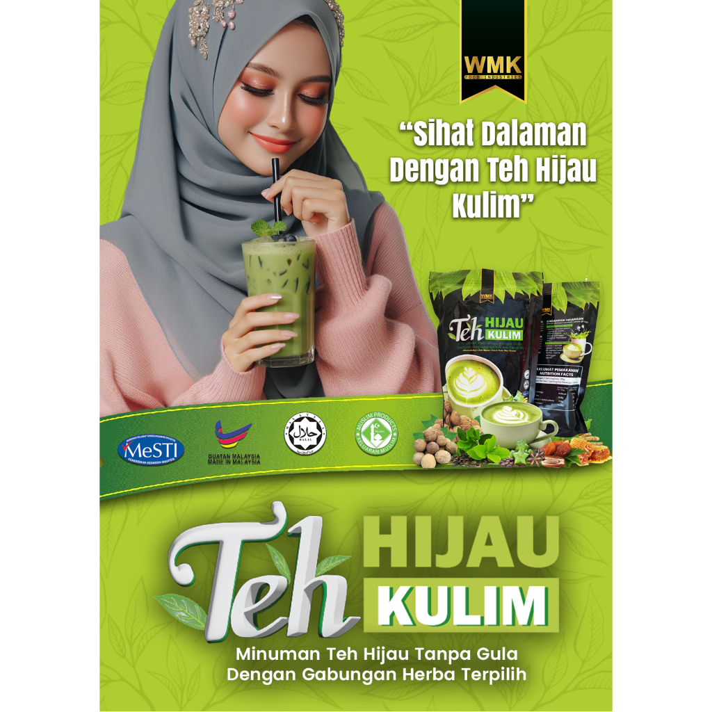 Teh HIjau Kulim Sacha Inchi Tanpa Gula | Shopee Malaysia