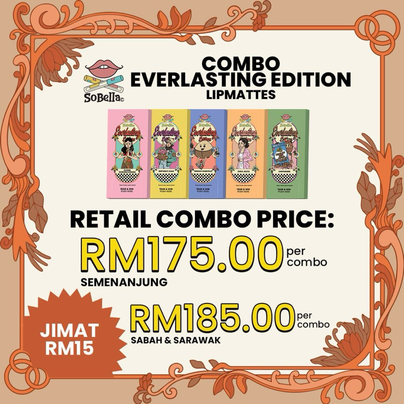 set kombo lipmatte sobella raya 2024 jimat berbaloii | Shopee Malaysia