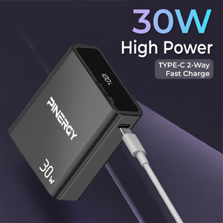 PINERGY PG-30W Bidirectional Fast Charging Type-C And USB Output (PD30W ...