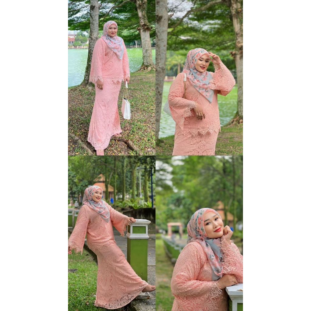 CAMELLIA KURUNG LACE PLUSSIZE EDITION | Shopee Malaysia