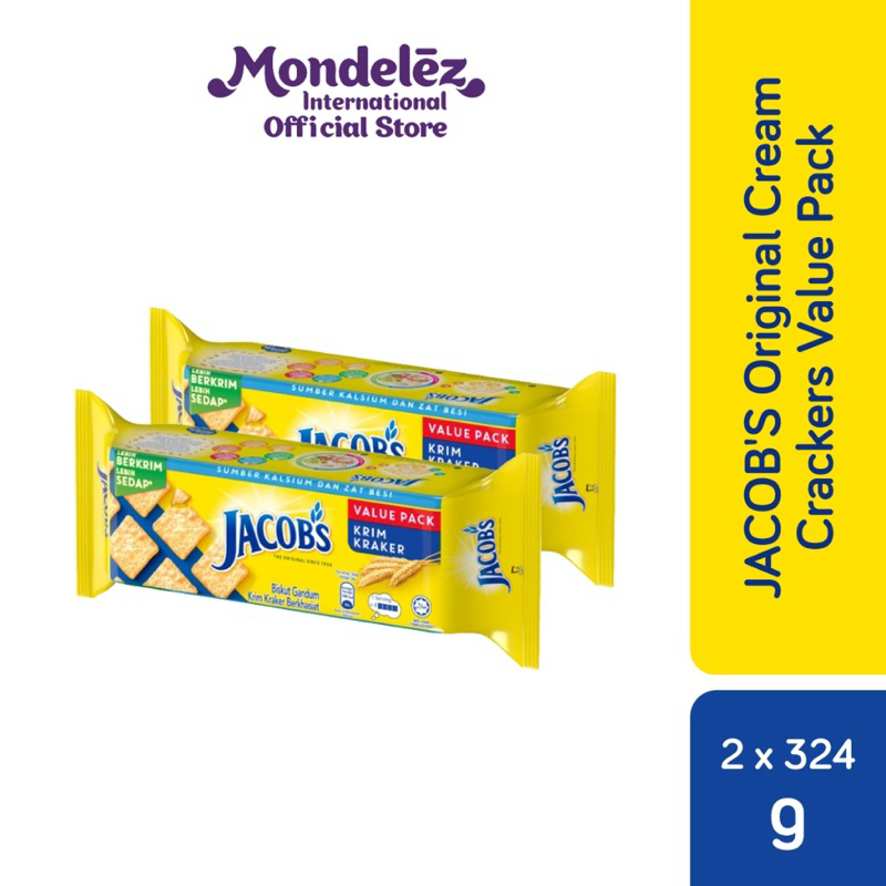 Jacob's Original Cream Crackers Value Pack (324g x 2) | Shopee Malaysia