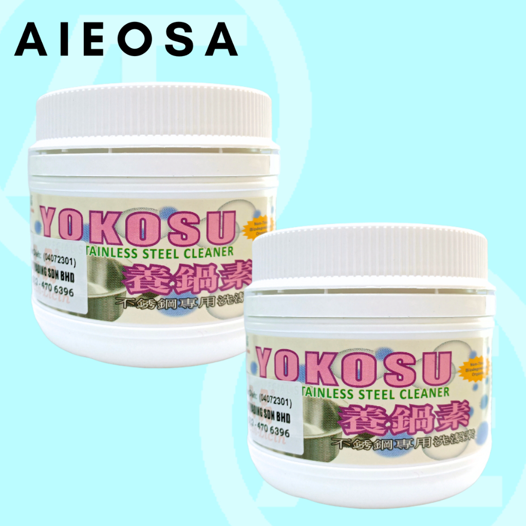 Licin Licin Yokosu Stainless Steel Cleaner 400gm - 2 bottles Non-Toxic ...