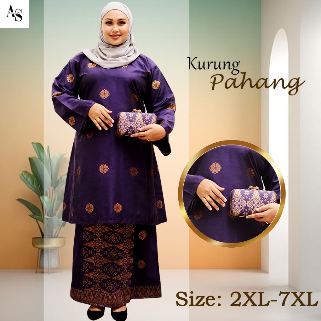 Plus Size | 2XL - 7XL | Baju Kurung Pahang | By Athirah Songket ...