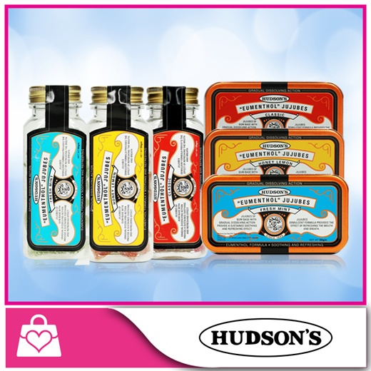[LOWEST PRICE GUARANTEE] HUDSON'S EUMENTHOL JUJUBES (FRESH MINT / HONEY ...