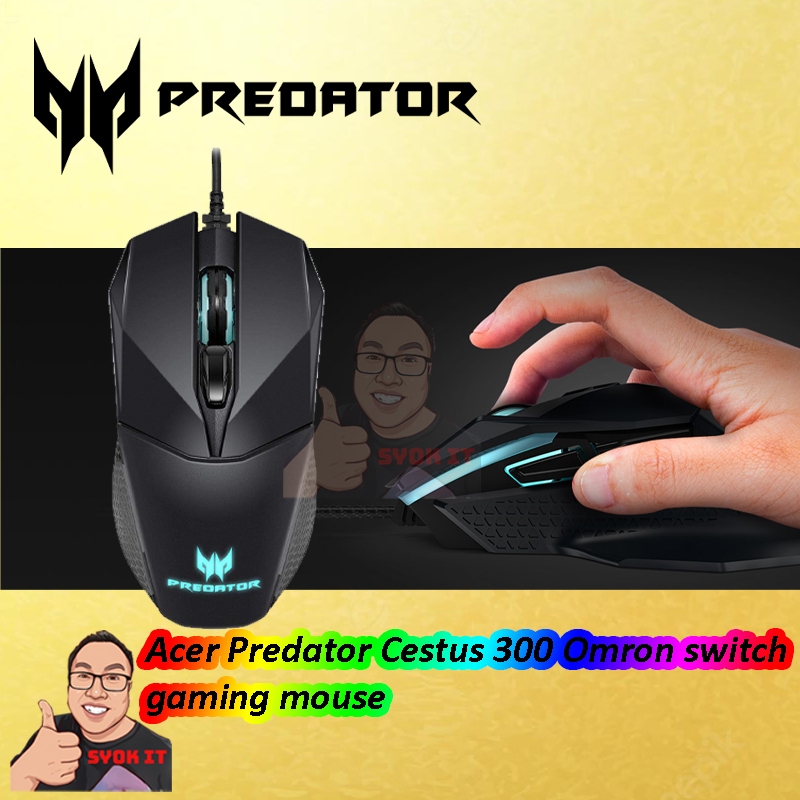 ACER PREDATOR CESTUS 300 Omron Switch Customizable Key Function RGB ...