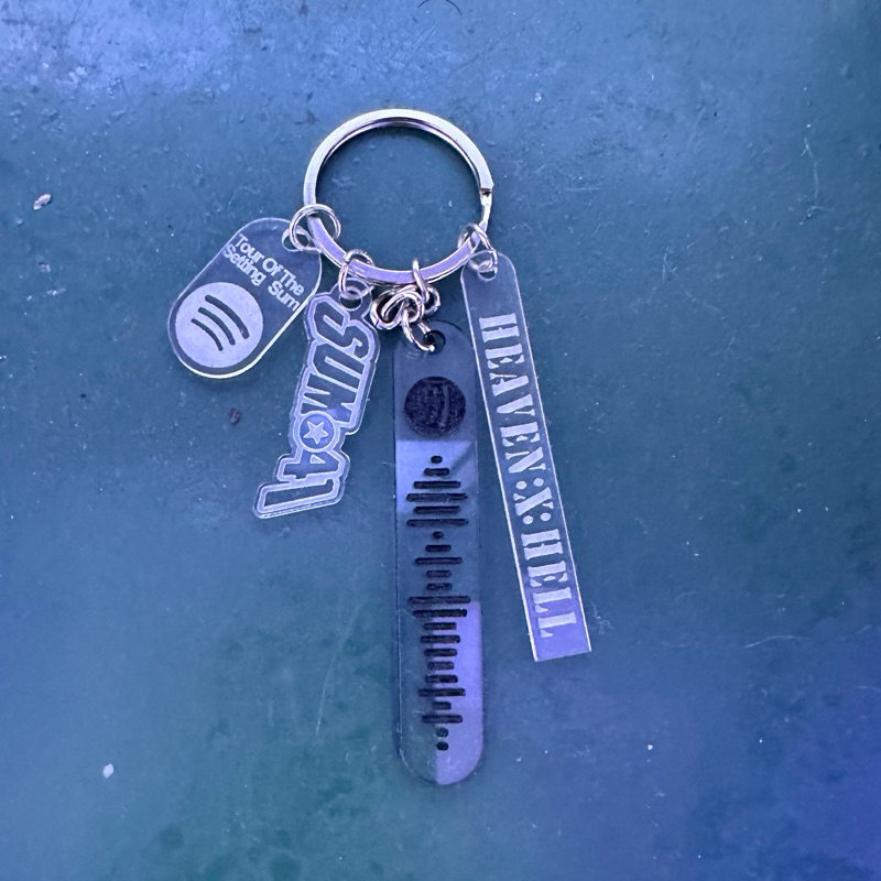 Keychain Spotify (Concert Setlists) Muse, Sum 41, Coldplay, Fall Out ...
