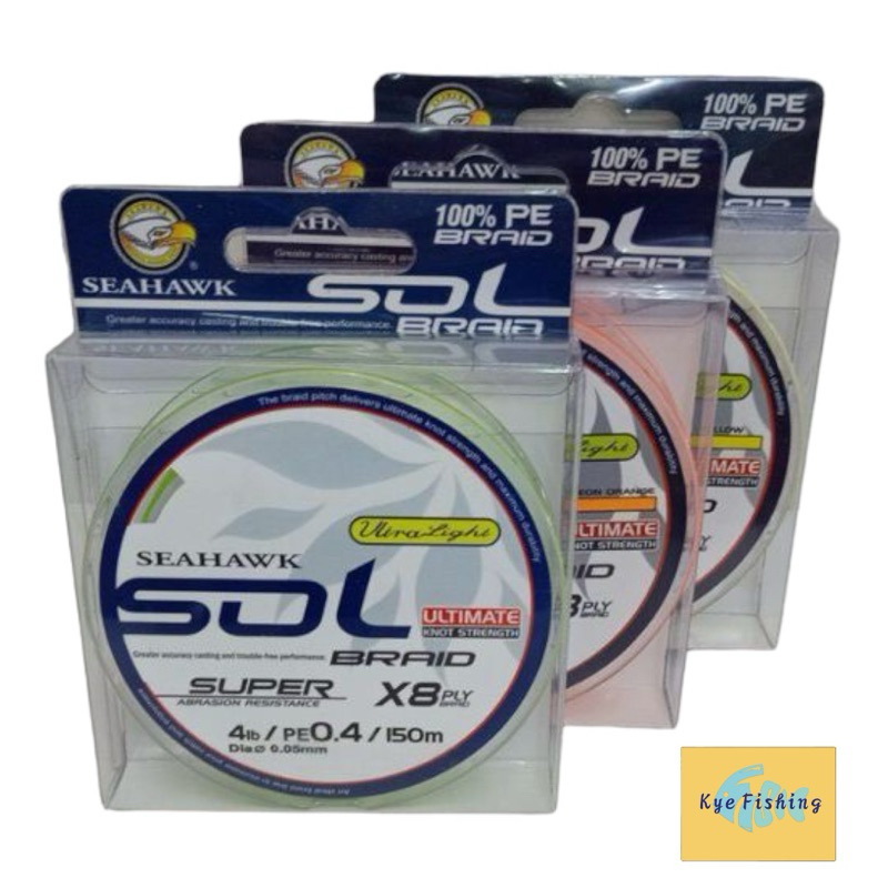 SEAHAWK THE NEW SOL ULTRA LIGHT X8 BRAID LINE | Shopee Malaysia