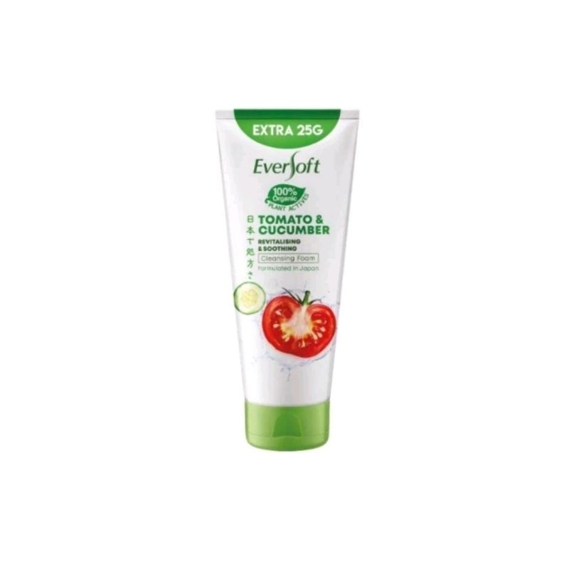 Eversoft Tomato & Cucumber 195g Cleansing foam | Shopee Malaysia