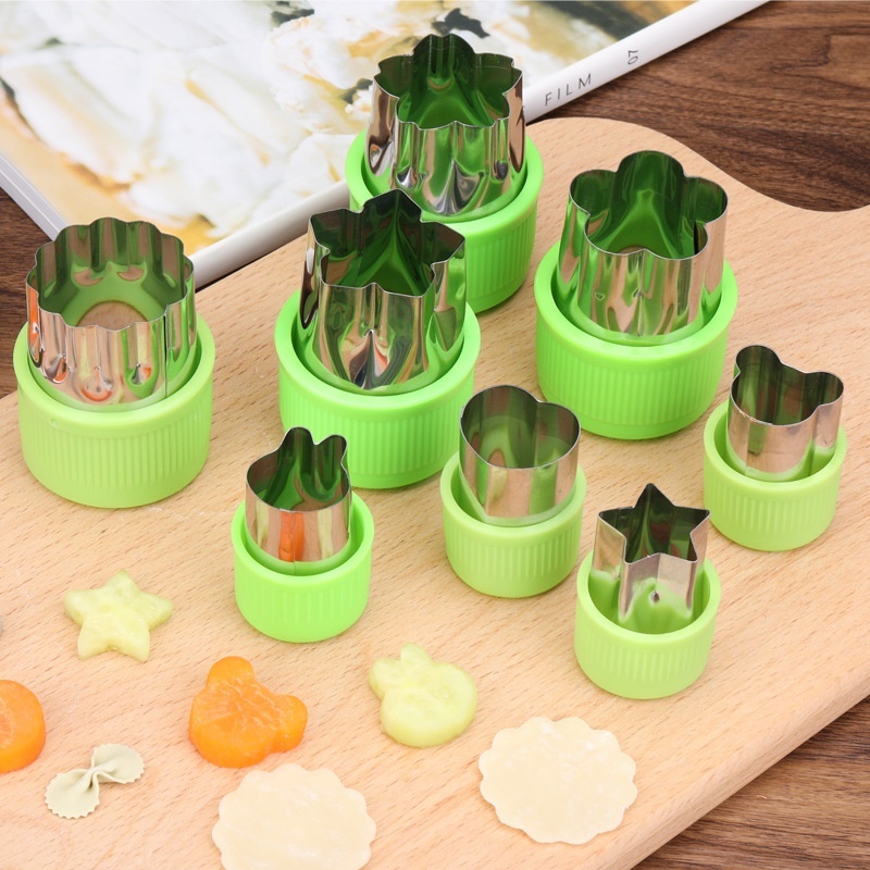 1pcs Mini Star Heart Flower Shaped Fruit Vegetable Cutter Stainless ...