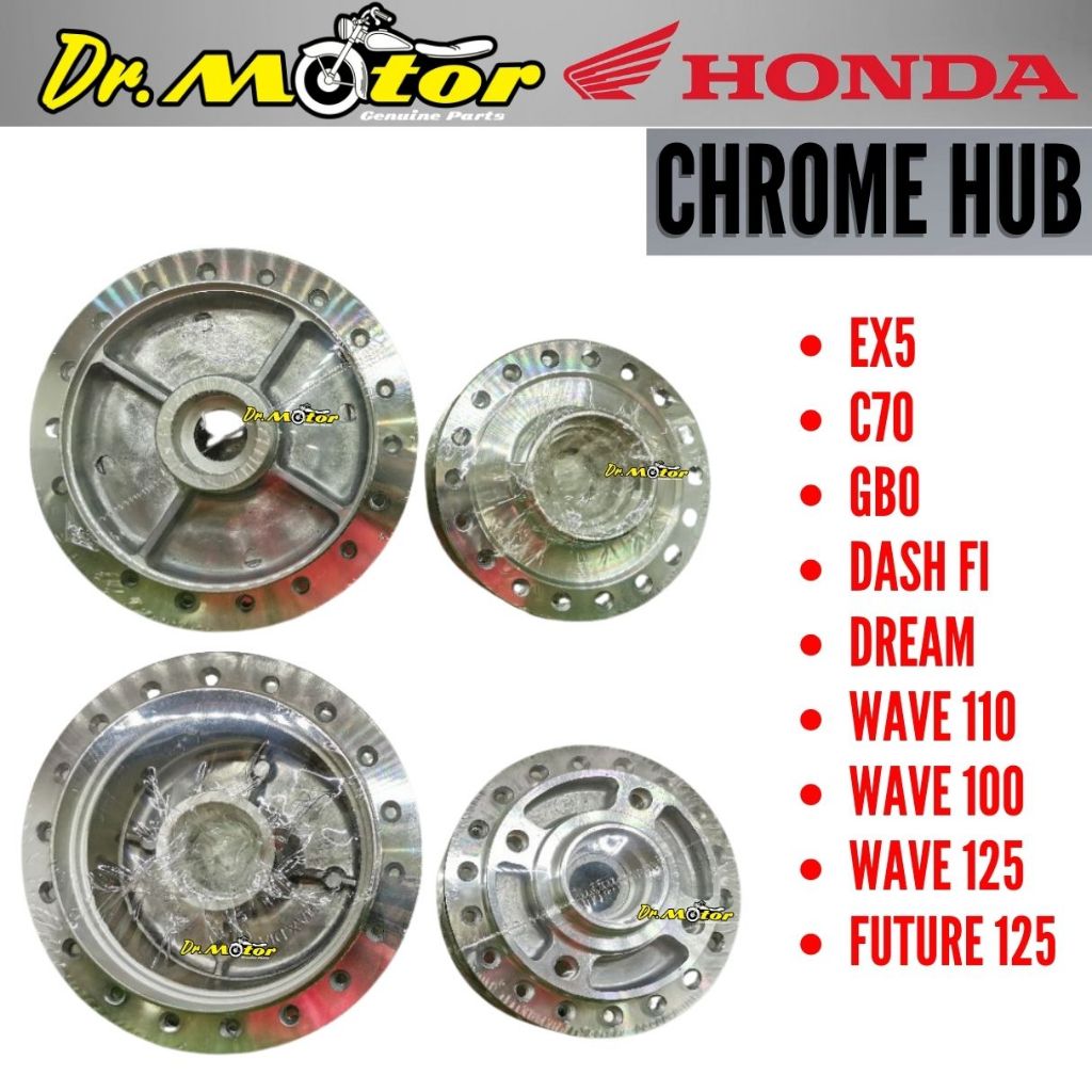WAVE 125 S X ULTIMO FUTURE DASH FI WAVE110 DREAM EX5 C70 GBO Buyung Chrome Gantang Hub Depan ...
