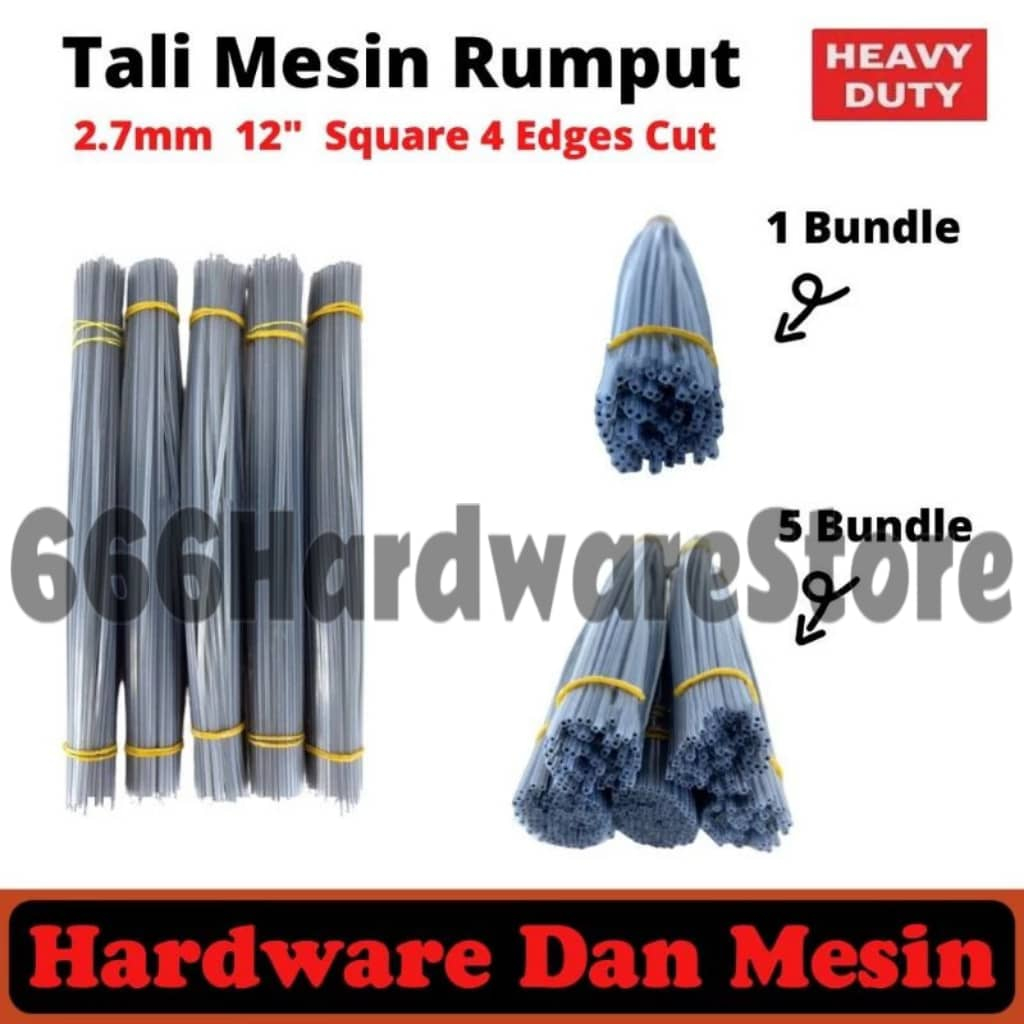 HEAVY DUTY Tali Mesin Rumput 12"/30cm×2.7mm | Shopee Malaysia