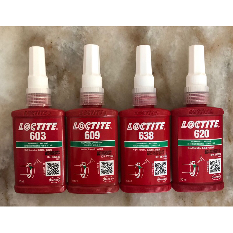 Retaining Compound Loctite 50ml 603 609 620 638 “Ready Stock” | Shopee ...