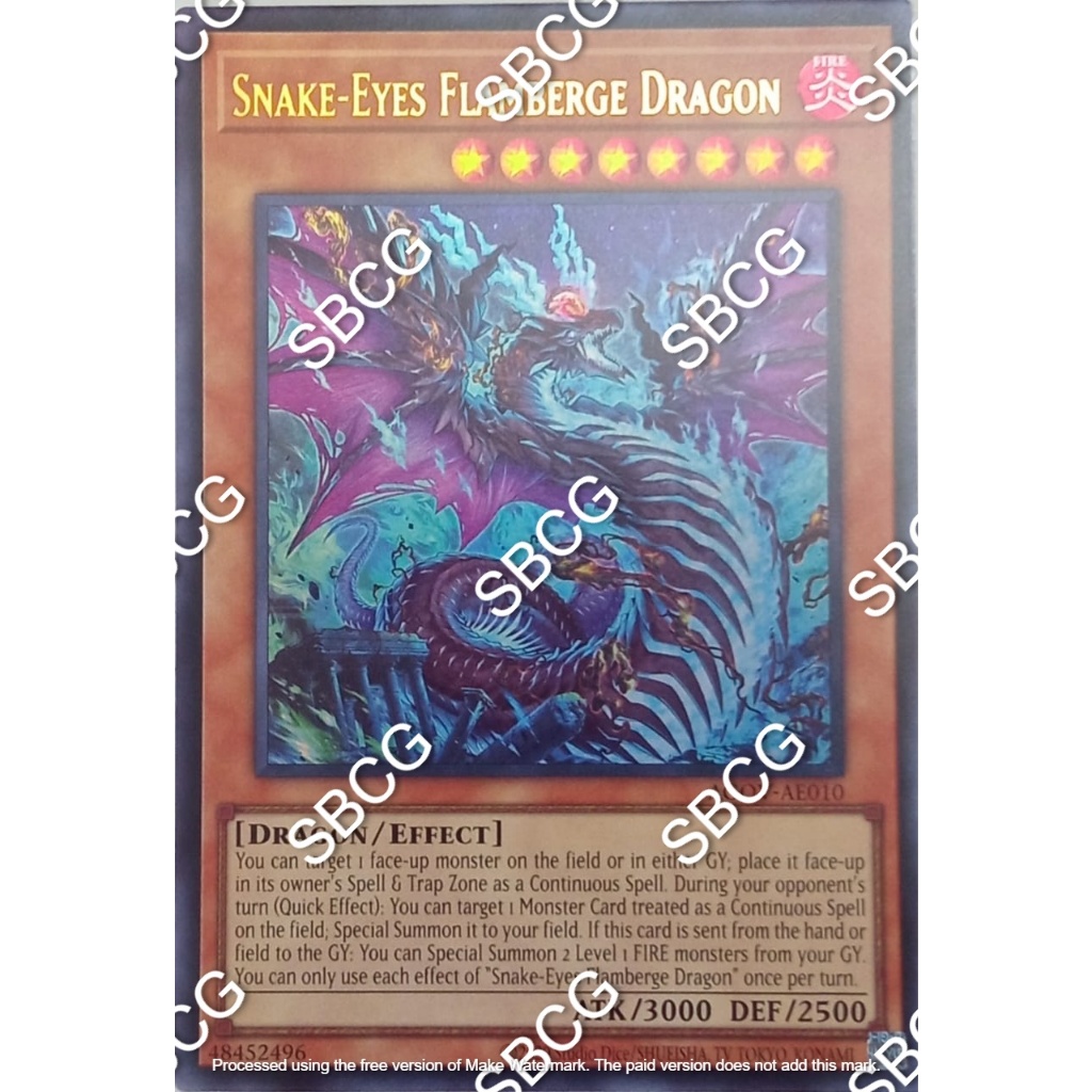 Age of Overlord "Snake-Eyes Flamberge Dragon" ( AGOV - AE010 ) | Shopee ...
