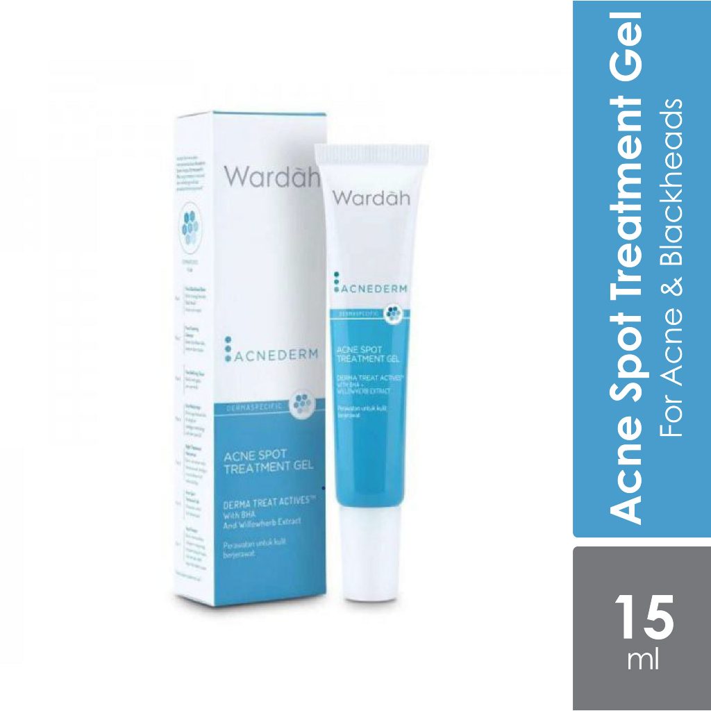 Wardah Acnederm Acne Spot Treatment Gel - Acne Prone-All Skin Type ...
