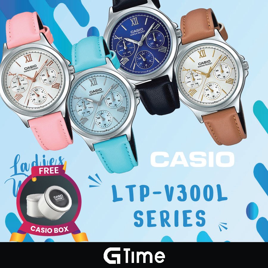 [ORIGINAL + 1YR WARRANTY] CASIO LTP-V300L WOMEN QUARTZ ANALOG ...