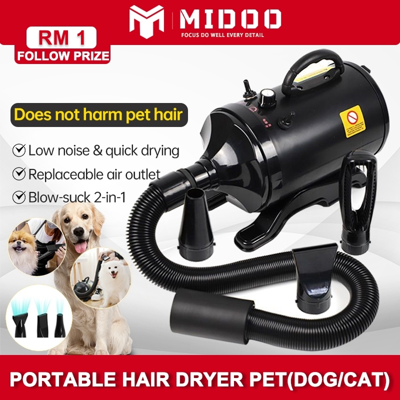 6500W Hair Dryer Dogs Pet Dog Cat Grooming Blower Fast Blow-dryer pet ...