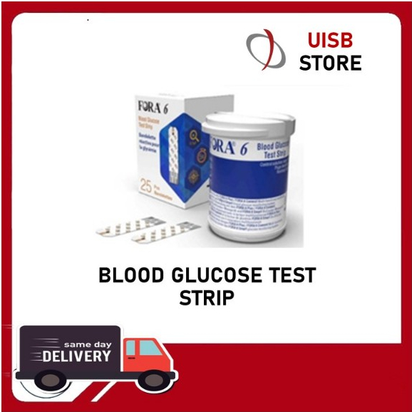 【SHIP TODAY - KL/SEL】- FORA 6 PLUS BLOOD GLUCOSE METER TEST STRIPS 【25s ...