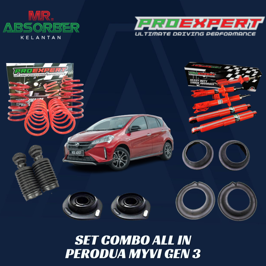 Perodua Myvi 2018-2025 Absorber proexpert heavy duty set spring sport ...