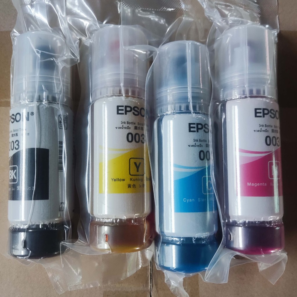 ORIGINAL EPSON 003 T003 FOR PRINTER l3210 l3250 l3256 ink L1110 / L3100 ...