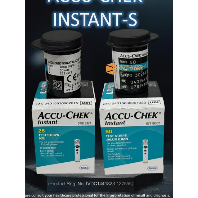 Accu-chek Instant S Test Strips Blood Glucose accuchek accucheck check ...