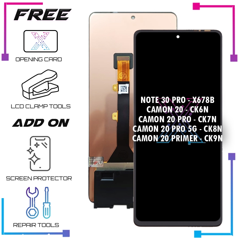 Lcd For Infinix Note 30 Pro / Tecno Camon 20/ Camon 20 Pro/ Camon 20 Pro 5G/ Camon 20 PRIMER ...