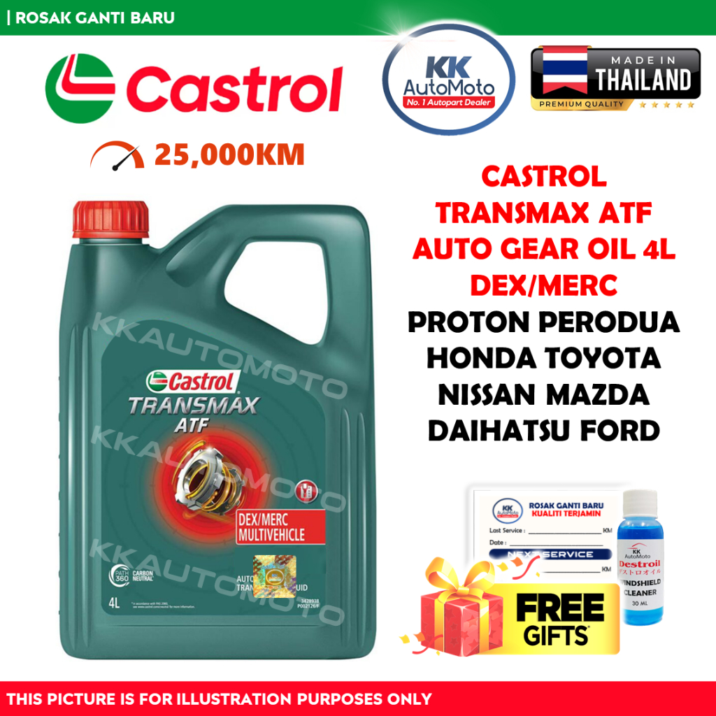 Genuine DEX D-III SP-III SP3 Matic Mercon Castrol Transmax 4L ATF AT ...