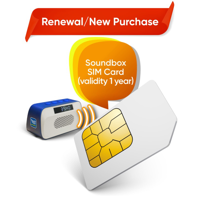 Touch 'n Go eWallet Soundbox ONEXOX Nano Sim Card for Touch n Go ...