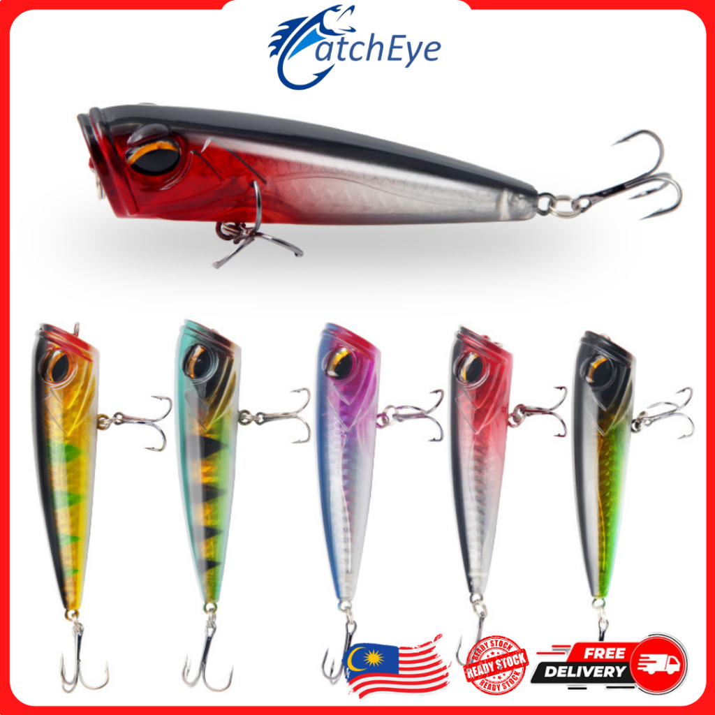 Gewang Top Water Popper Fishing Lure Umpan Palsu Popping Ultralight ...