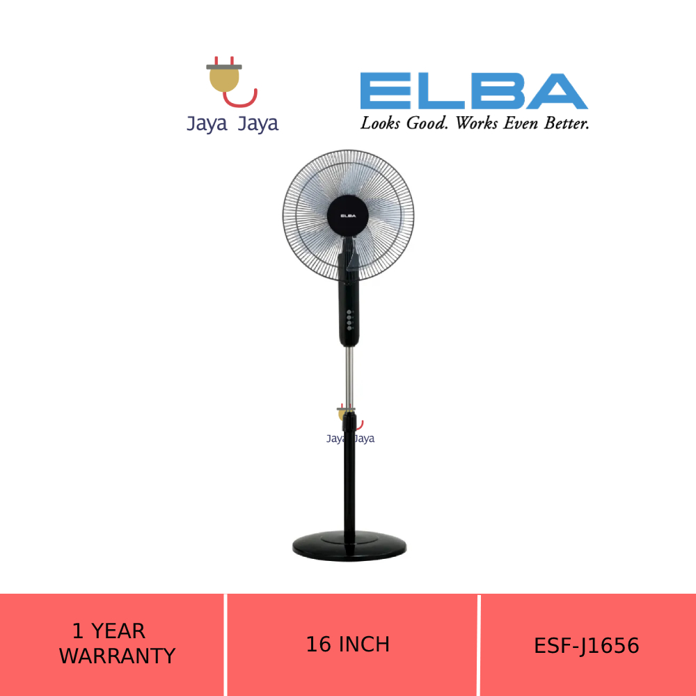 ELBA Stand Fan 16” ESF-J1656 ESFJ1656 ESF-J1655(BK) Esfj1655 Kipas ...
