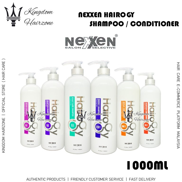 NEXXEN Hairogy Hair Shampoo S1/S2/S3/ES1 Conditioner NK1/NK2 (1000ml ...