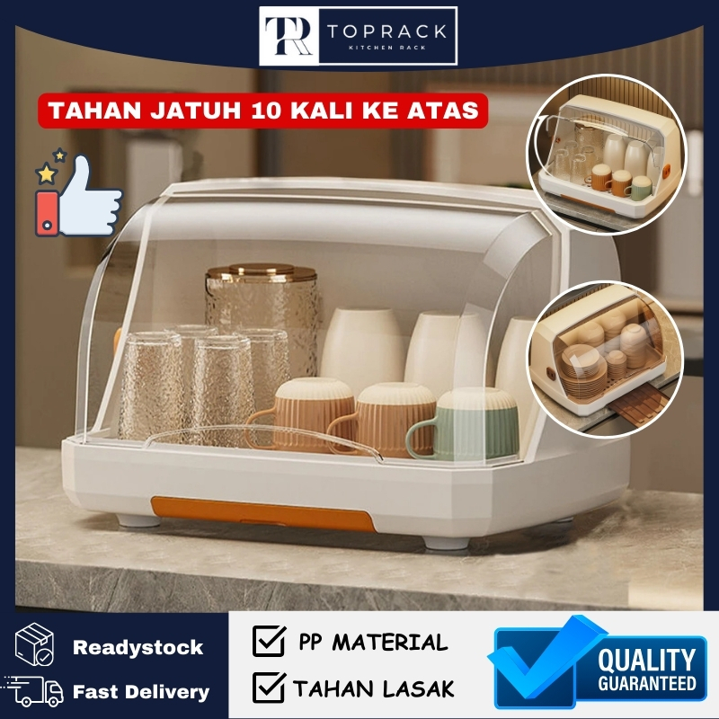 Multifunction Cup Holder Rak Cawan Cup Drainer With Cover Kitchen ...