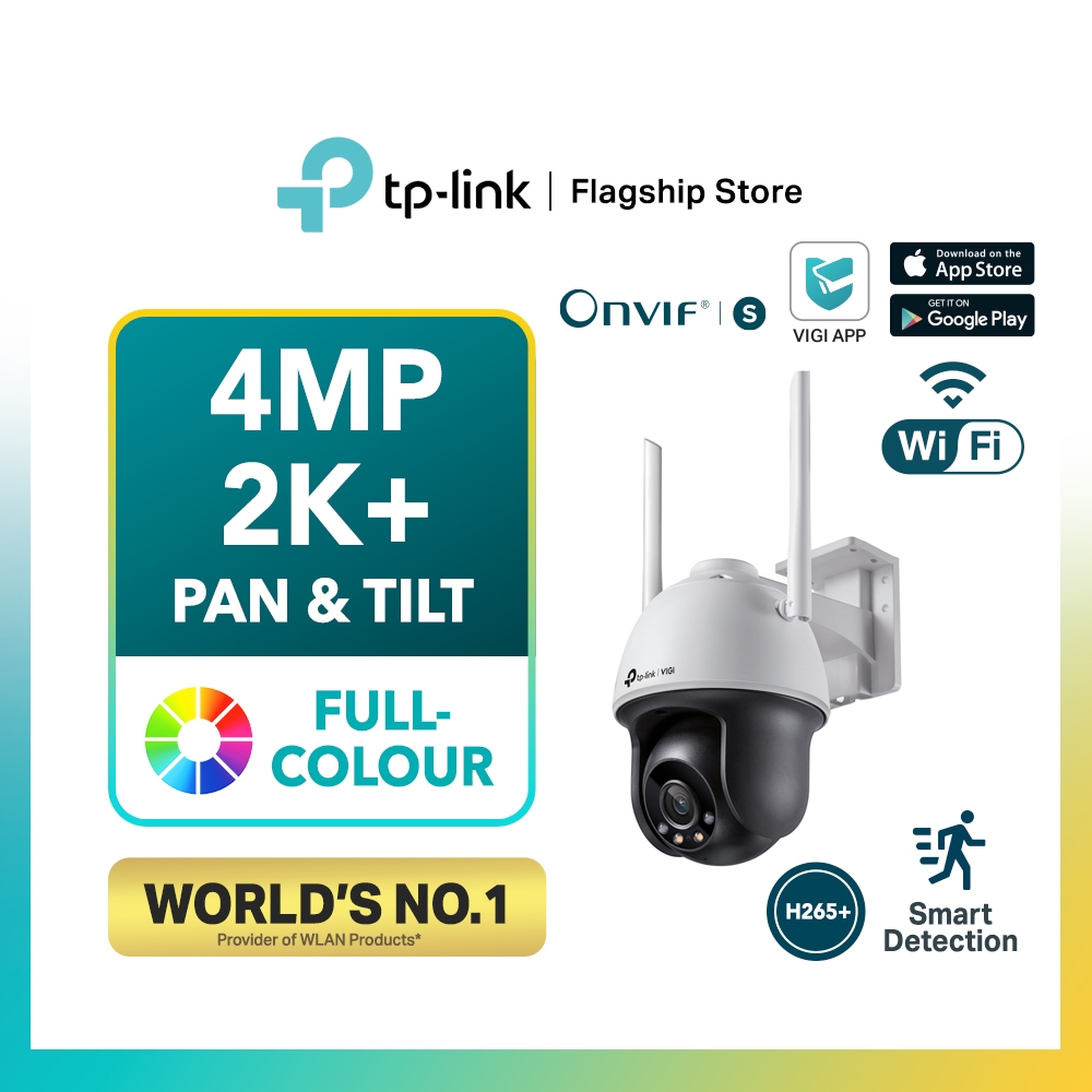 TP-Link 4MP AI CCTV VIGI C540-W & C440-W & C340-W - Full Color Ultra-HD ...