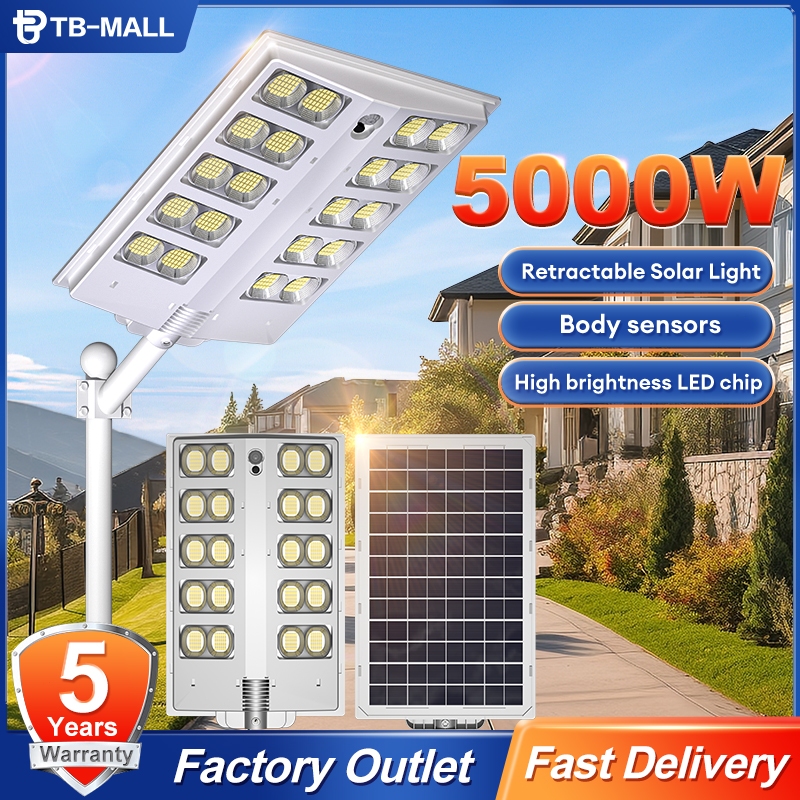 Lampu Solar Light Outdoor Lighting 5000W Solar Spotlight lampu solar ...