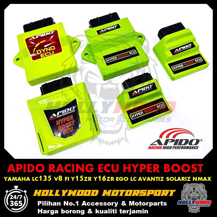 APIDO RACING ECU LCV8 Y15 Y16 NMAX AVANTIZ SOLARIZ EGO LC HYPER BOOST ...