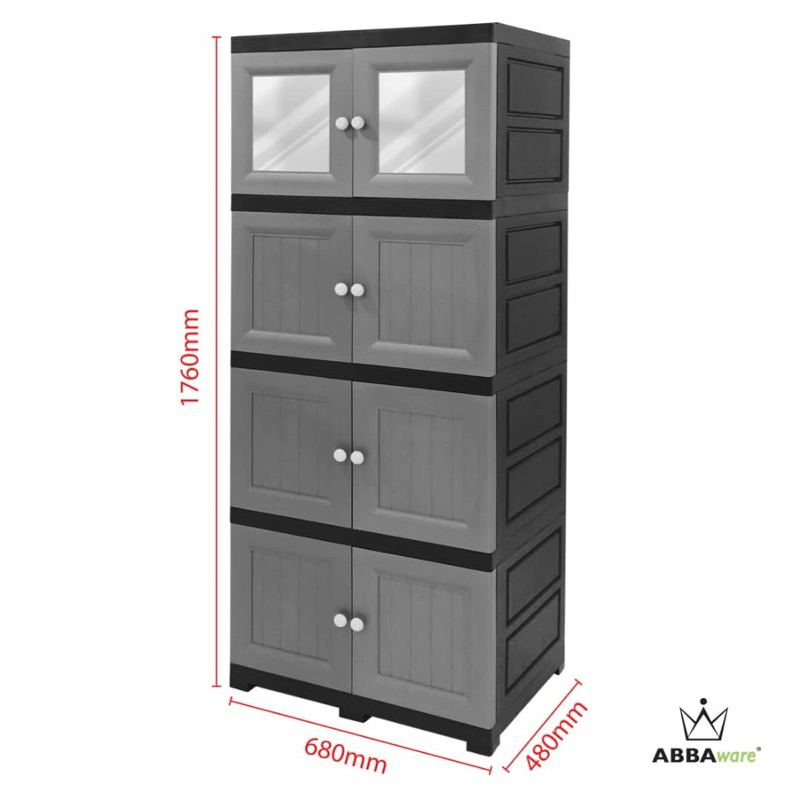 Abbaware Wardrobe Wooden Design / Almari Baju / Storage Cabinet ...