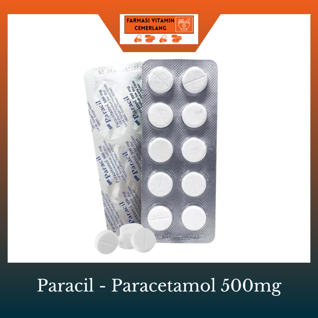 Paracil - Paracetamol 500mg - for fever & pain | Shopee Malaysia
