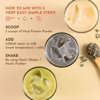 Heal Protein Shake Powder Pack Whey Protein/Pea Protein/Plant Based ...