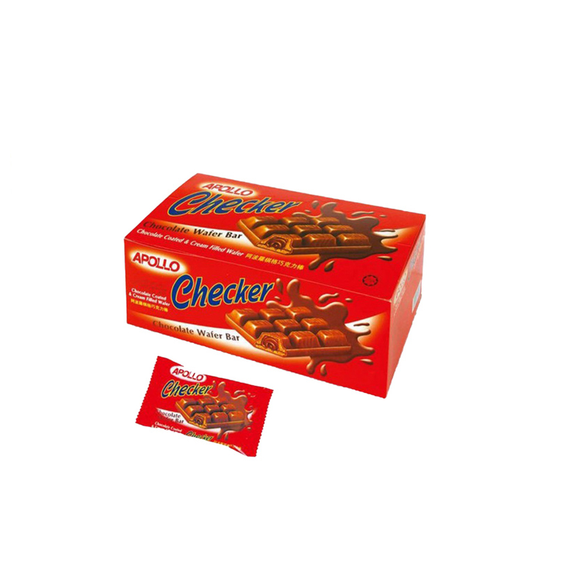 APOLLO A1777 CHECKER CHOCO BAR 24'S | Shopee Malaysia