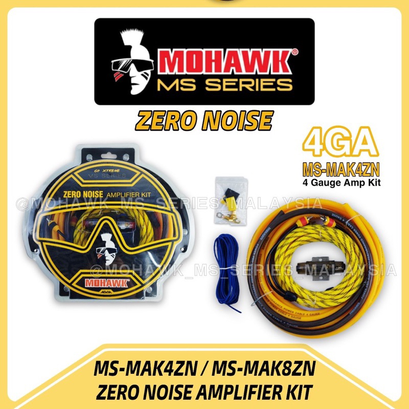 MOHAWK HIGH QUALITY 4GA AMPLIFIER WIRE KIT 100% ORIGINAL. | Shopee Malaysia