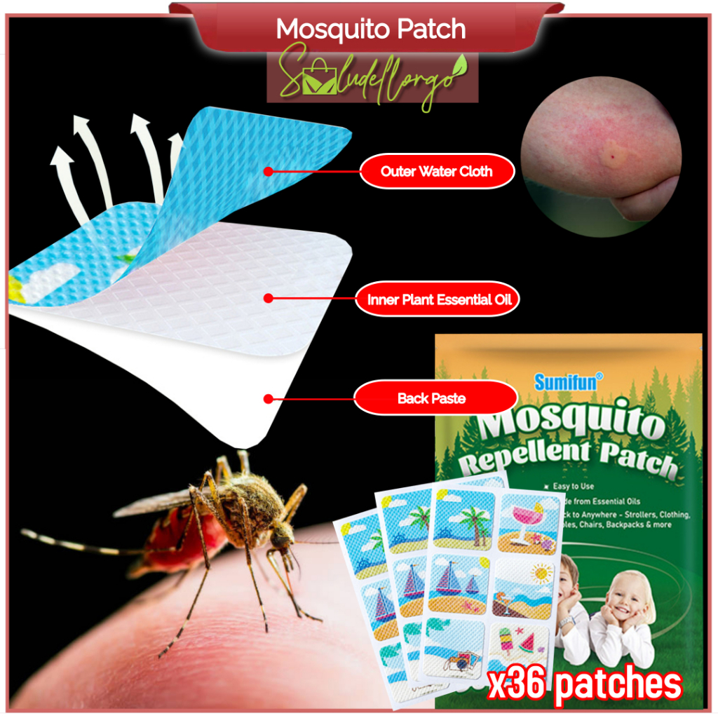 Mosquito Patch SMF Non-Toxic Pelekat Halau Nyamuk Mosquito Bites ...