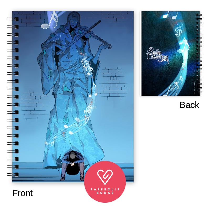 Anime Solo Leveling Sung Jinwoo A5 Notebook 100pgs / Journal / Buku ...