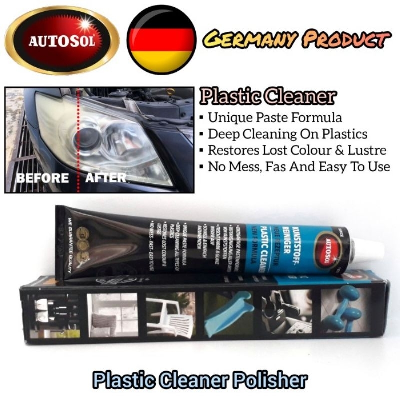 Autosol Plastic Cleaner Polisher 75ml (Car Front/Rear Light, All sorts ...